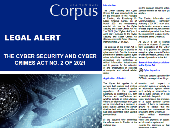 The Cyber Security and Cyber Crimes ACT – Corpus Legal Practitioners